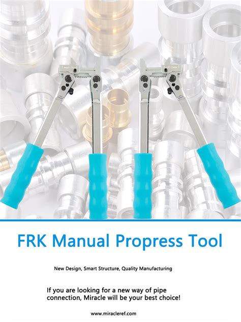 Small Pipe Diameter Frk Manual Propress Tool Miracle