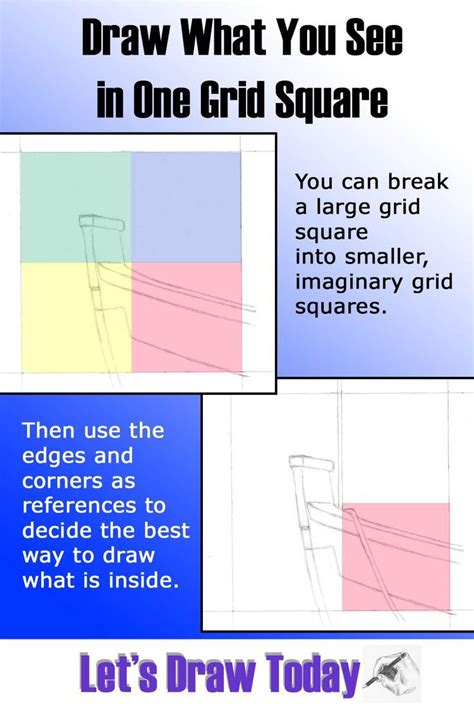 how to draw in a grid square the right way drawing grid easy drawings drawings