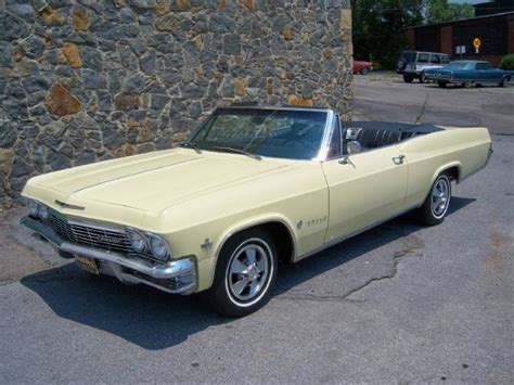 1965 Chevy Impala Convertible In Yellow