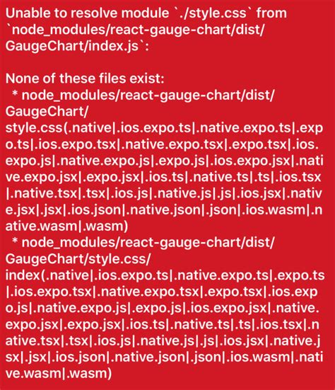 Error On React Native · Issue 36 · Martin36 React Gauge Chart · Github