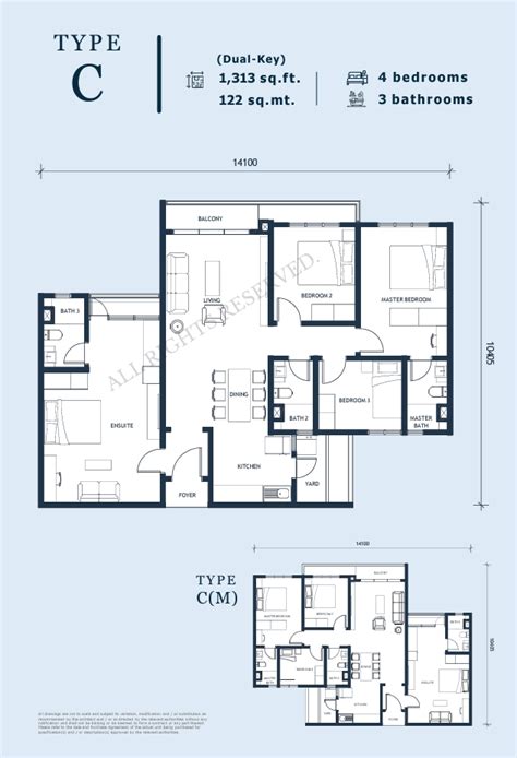 Psv2 Residences Unit Layout Type C New Property Projects In Kuala