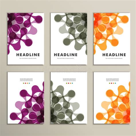 Vector Pattern With Abstract Figures For Design Stock Vector Illustration Of Icon Brochures