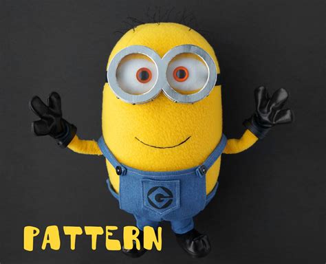 Minion Sewing Toy Pattern Diy Soft Toy Pattern Etsy