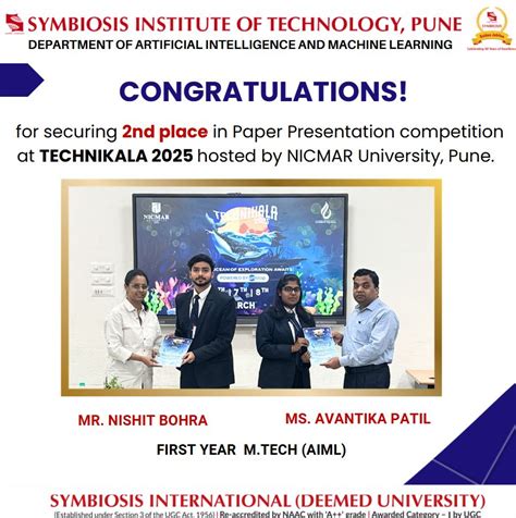 Ai Machinelearning Technikala2025 Nicmaruniversity Innovation… Department Of Ai And