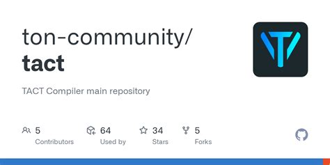 Github Ton Communitytact Tact Compiler Main Repository
