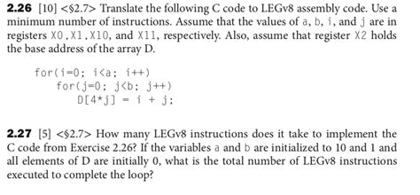 Solved Translate The Following C Code To Chegg Com