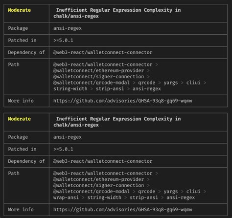 Moderate Vulnerability In Web3 Reactwalletconnect Connector · Issue