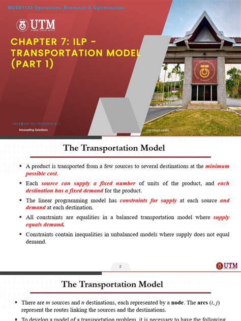 Chapter 7transportation Model Part 1 Pdf Mathematical