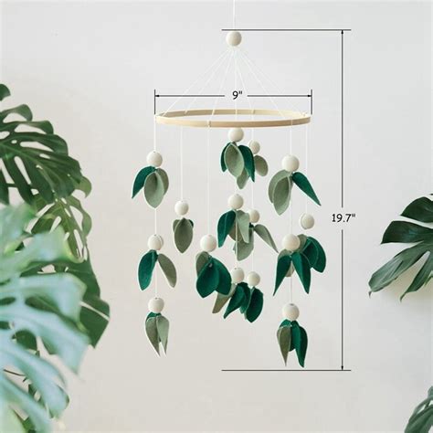 남아 여아 유아용 펠트 천 비즈 침대 벨 아기 어린이 방 침대 걸이 장식 유아용 베이비 샤워 1 개 침구