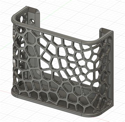 Voronoi Pattern Wall Pocket By Nick Download Free Stl Model
