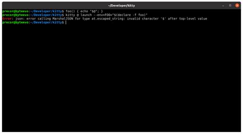Marshaljson Error In Kitty Launch Env · Issue 5767 · Kovidgoyalkitty · Github