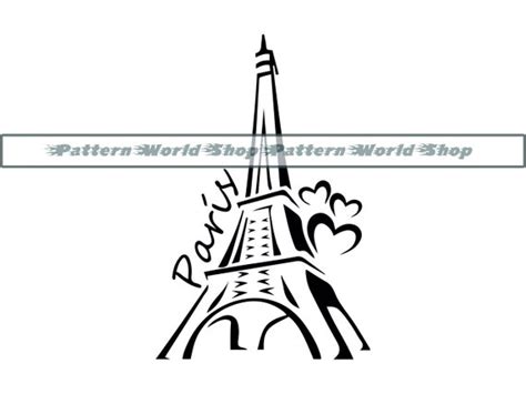 Eiffel Tower SVG Love Paris SVG Love Eiffel SVG Eiffel Etsy