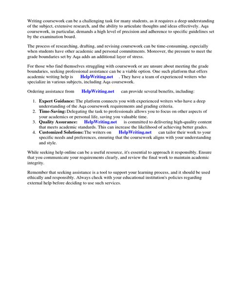 Aqa Coursework Grade Boundaries Pdf Cost Of Living