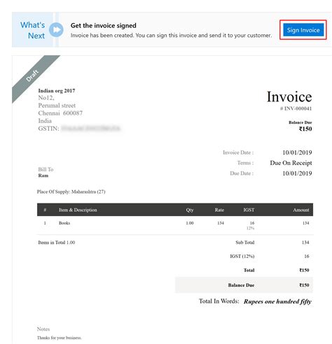 Digital Signature User Guide Zoho Invoice