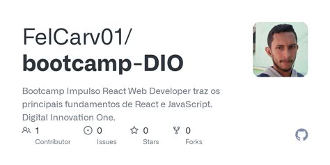 Github Felcarv01bootcamp Dio Bootcamp Impulso React Web Developer Traz Os Principais