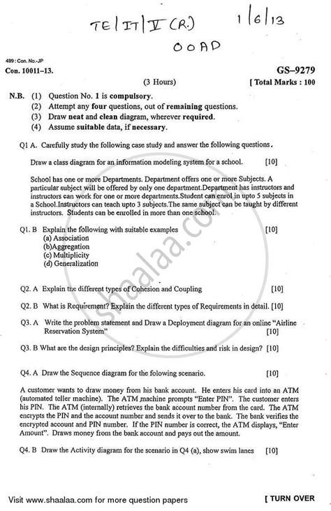 Object Oriented Analysis And Design 2012 2013 Be It Information