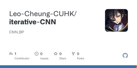 Github Leo Cheung Cuhkiterative Cnn Cnnbp
