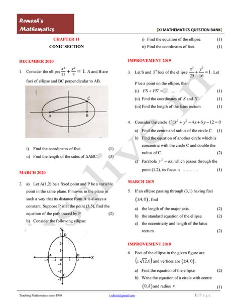hsslive xi maths qb remesh 11 conic sections methods of mathematics