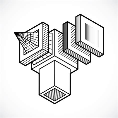 Premium Vector 3d Design Abstract Vector Cube Shape