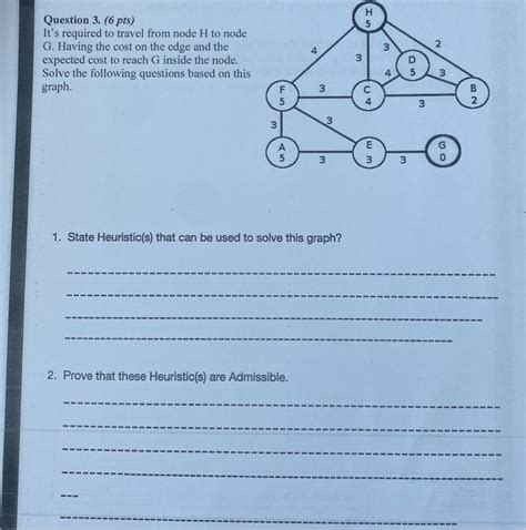 Solved Question 3 6 Pts Its Required To Travel From Node