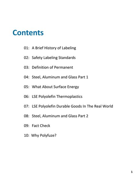 The Truth About Permanent Safety Warning Labeling For Lse Polyolefin Plastic Durable Goods Pdf