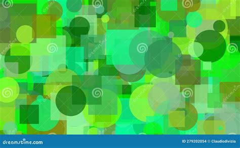 Abstract Green Shapes Background Stock Illustration Illustration Of