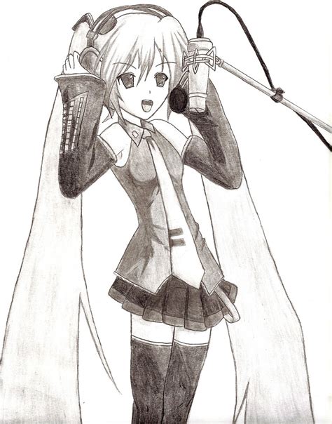How To Draw Miku Hatsune Step By Step