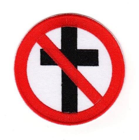 Bad Religion Crossbuster Patch Cross Red X American Punk Rock Music