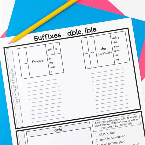 Word Matrix Ashleighs Education Journey