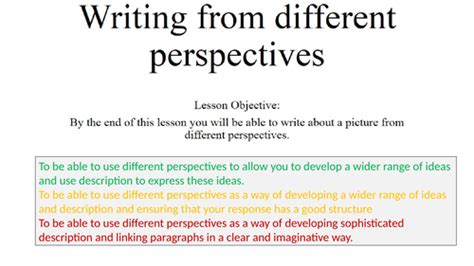 Aqa English Language Paper 1 Q5 Descriptive Writingnarrative Writing