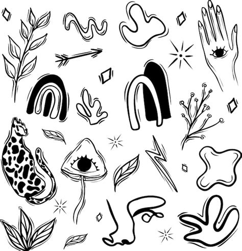 premium vector black wh abstract