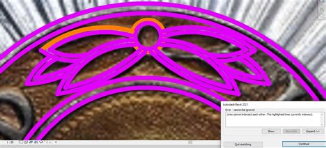 Solved Error Message Lines Cannot Intersect Each Other The