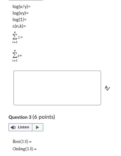 Solved Logxy Logxy Log1 Cnk ∑i121 ∑i1n