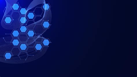 Premium Vector Abstract Hexagonal Pattern Dna Structure Molecule