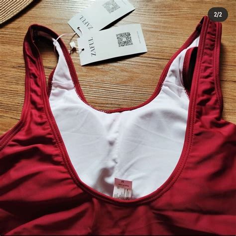 One Piece Red Swimsuit Women S Fashion Swimwear Bikinis Swimsuits On Carousell