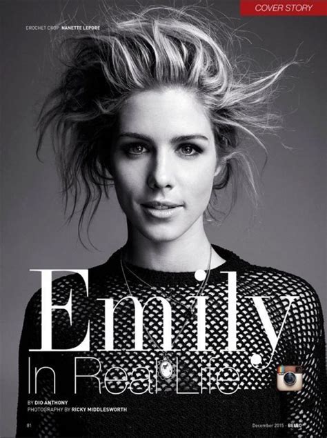 Emily Bett Rickards Bello Magazine December 2015 Issue • Celebmafia