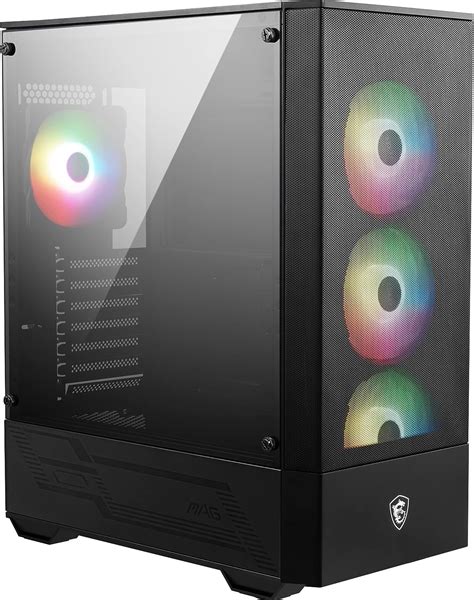 MSI MAG Forge R Mid Tower Gaming Case With Tempered Glass Side Panel Liquid Cooling