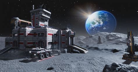 Sci Fi Moon Base 3d Sci Fi Unity Asset Store