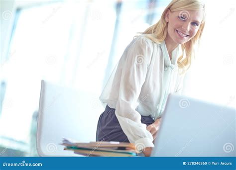 Shes Ready For The Busy Day Ahead Portrait Of A Smiling Business Woman