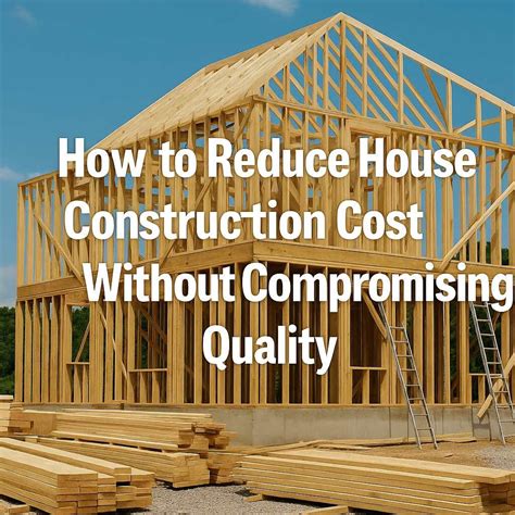 Top Tips On How To Lower The Construction Cost Without Compromising Quality By Will Bucher