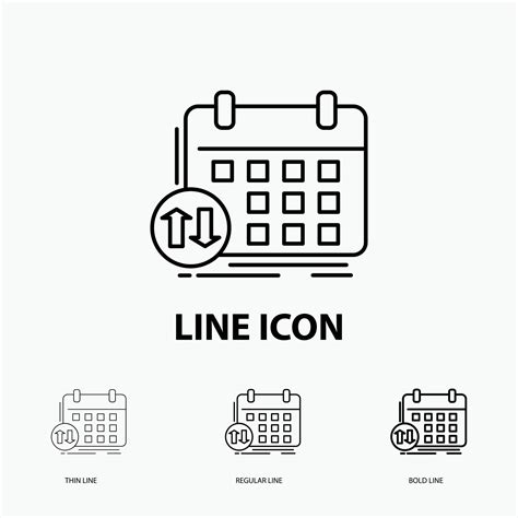 Schedule Classes Timetable Appointment Event Icon In Thin Regular