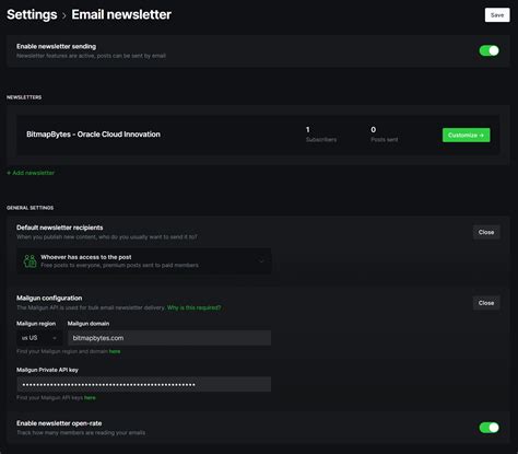 How To Configure Your Oracle Cloud Virtual Machine With Mailgun And Ghost For Newsletters
