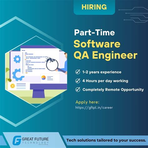 great future technology private limited on linkedin hiring qaengineer parttimeopportunity
