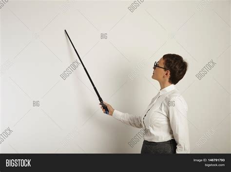 Female Teacher Pointer Image Photo Free Trial Bigstock