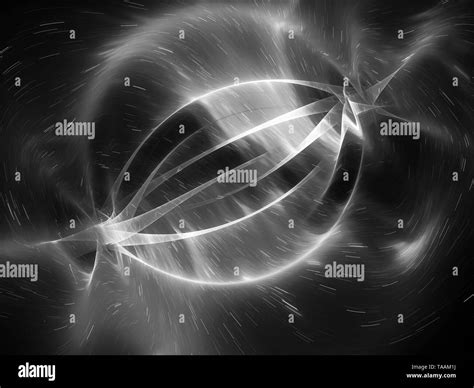Energy Strings In Space Effect Computer Generated Abstract Intensity