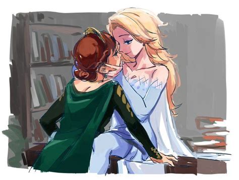 Elsa And Anna Kiss Ideas