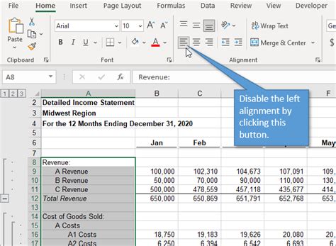 Remove Indentation On Multiple Cells At Different Levels Excel Campus