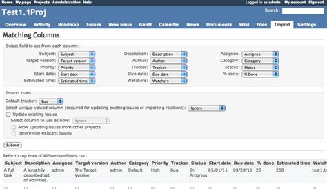 redmine으로 부터 데이터 입력 easy redmine