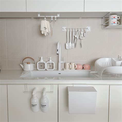 주방걸이·정리홀더 7구 주방 조리도구 걸이 청소도구걸이 간편접착식 오늘의집 쇼핑