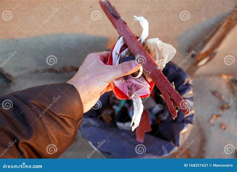 Throwing Garbage Trash Bin Stock Image Image Of Desert 168251621